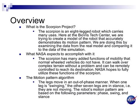 Physically Based Modeling Of Motion Pattern For Scorpion Robot Ppt