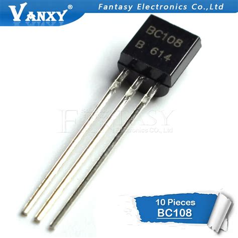 10pcs Bc108 Transistor To 92 C108 To92 New Original In Integrated