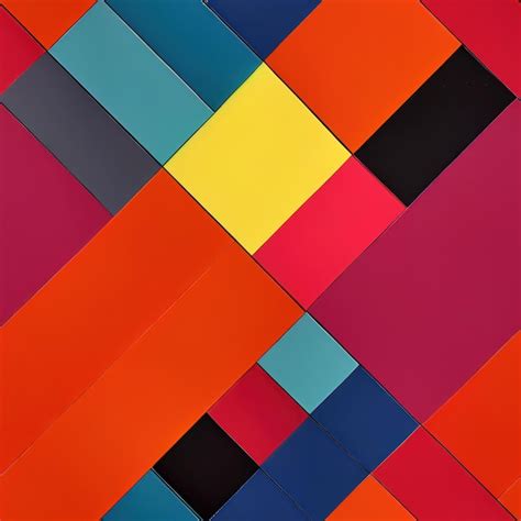 Premium Ai Image Vibrant Block Color Pattern For Modern Designs