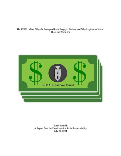 The Icbm Lobby Physicians For Social Responsibility