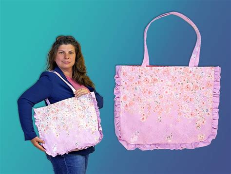 Diy Large Ruffle Bag Sewing Pattern Video ⋆ Hello Sewing