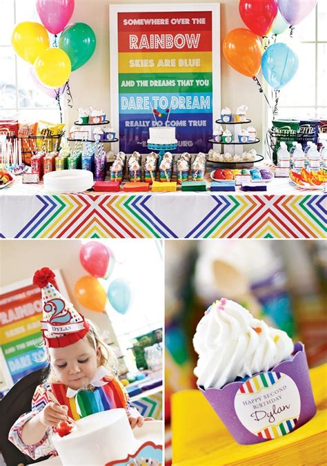 Bright And Modern Rainbow Party Hostess With The Mostess® Rainbow