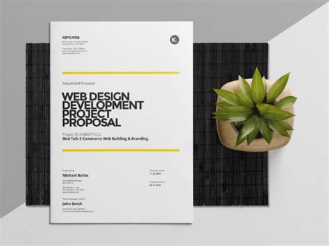 Design Project Proposal Template Web Design Proposal Proposal Design