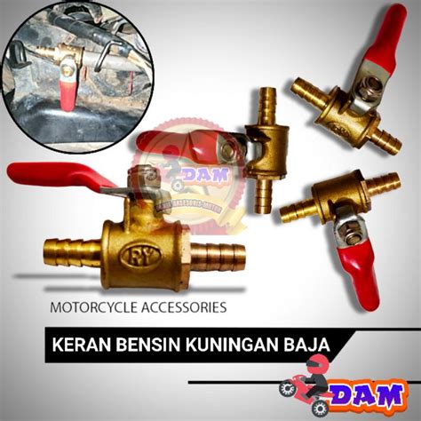 Jual KERAN BENSIN KUNINGAN BAJA KERAN KOMPRESOR UNIVERSAL SEMUA MOTOR Shopee Indonesia