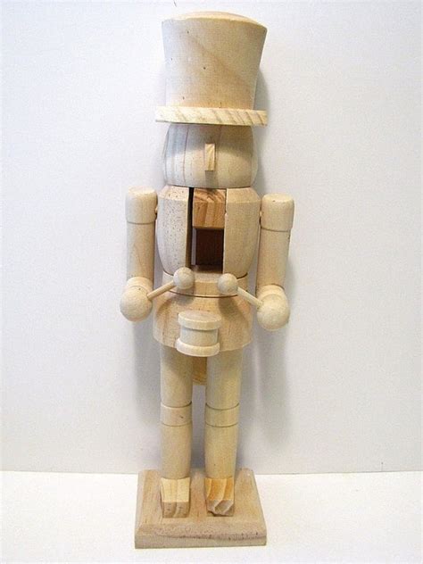 Nutcracker With Drum 12 Inch Unfinished Wood Diy By Toletreasures