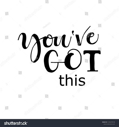 Youve Got This Card Hand Drawn Stock Vector Royalty Free 1395478130