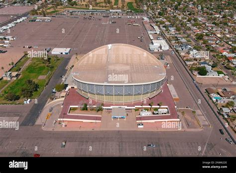 An Aerial View Of The Arizona Veterans Memorial Coliseum Tuesday