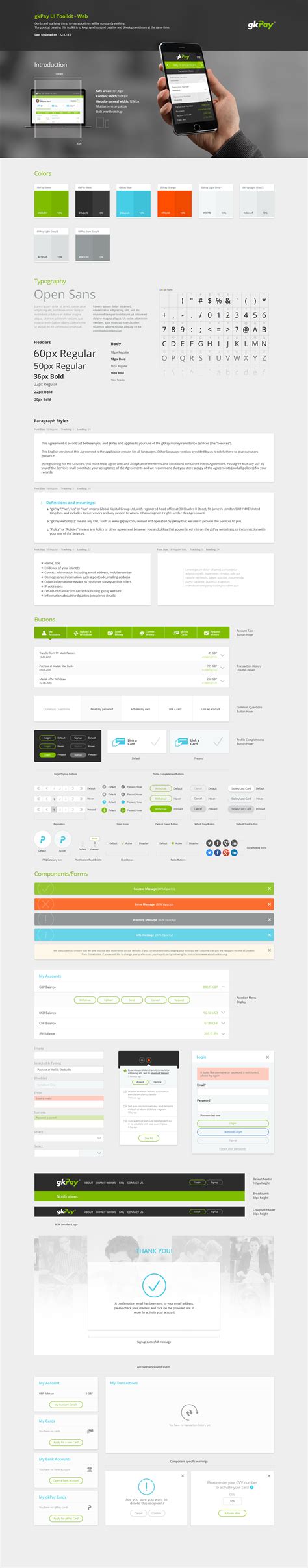 Ui Style Guide Web Design Layout Design Mobiles Well Designed