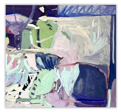 Petra Schott Garden At Night Abstract Painting For Sale At 1stdibs