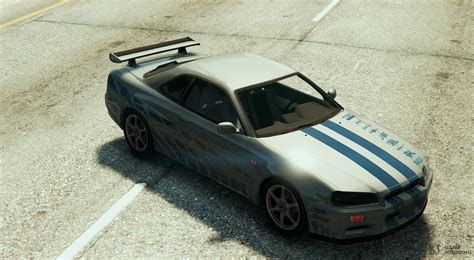 Nissan Skyline R34 Paul Walker 2fast 2furious For Gta 5