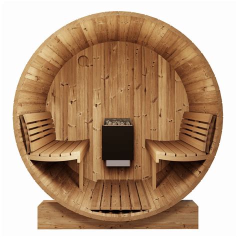 Saunalife Model E8g Sauna Barrel Glass Front — The Sauna Heater
