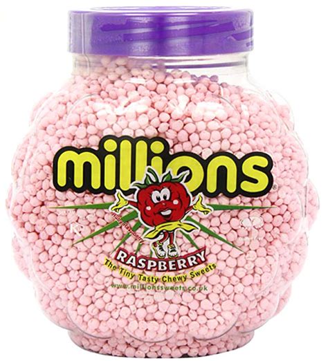 Raspberry Millions Mini Chewy Sweets Uk