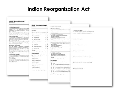 Indian Reorganization Act Teaching Resources