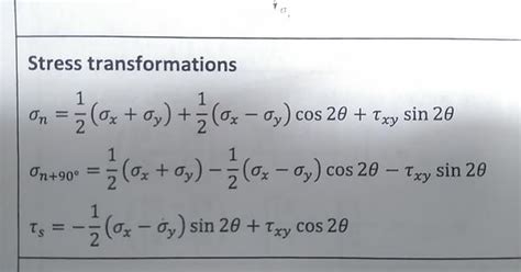 Stress Transformation Equatons Album On Imgur