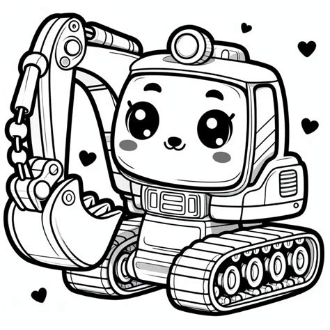 굴착기 색칠공부 도안 포크레인 아이들의 창의력을 발휘하는 건설 모험 키즈위키