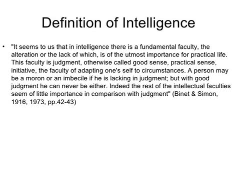 Introductory Psychology Intelligence