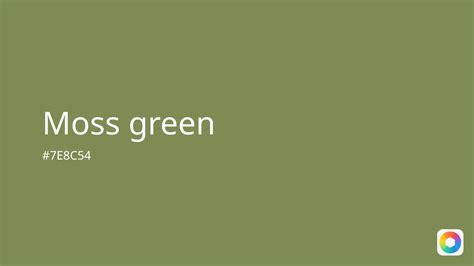Moss Green Color Hex Code Palettes And Meaning
