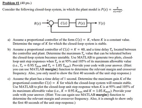 problem 1 40 pts consider the following