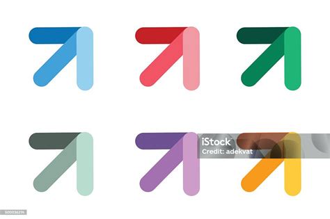 Vector Arrow Icon Abstract Template Stock Illustration Download Image