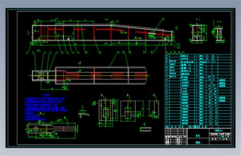 T0467 3t立柱式旋臂起重机autocad 2000模型图纸下载 懒石网