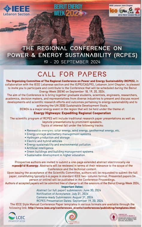 Cfp Regional Conference On Power And Energy Sustainability Vtools Enotice Vtools Ieee