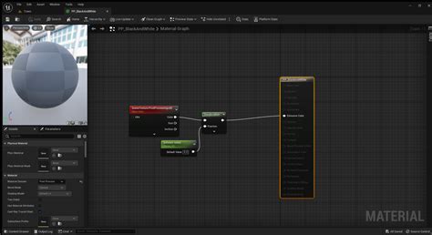 how do i make the world go to black and white r unrealengine