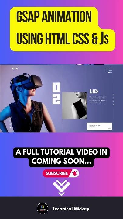 Mastering Website Animation With Gsap Animated Web Design Tutorial Youtube