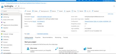 Azure Postgres Flexible High Availlability Is Not Enabling Microsoft Qanda