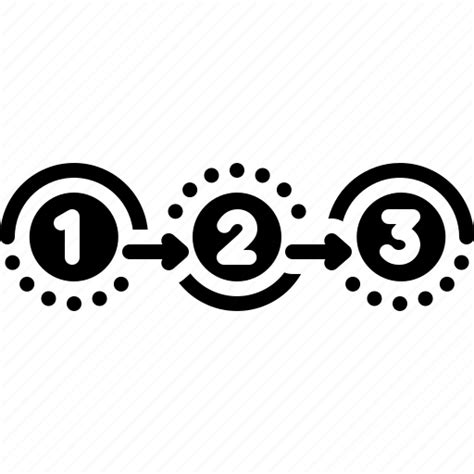 Process Procedure Action Proceeding Step Level Stepwise Icon