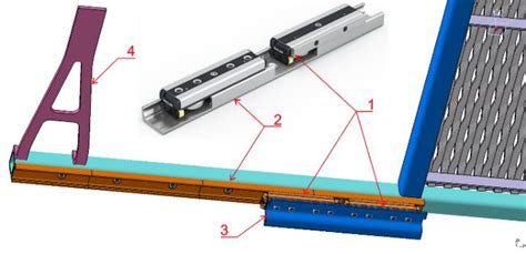 Details Of Upper Step 1 Special Shape Rail 2 Runner With Rolling