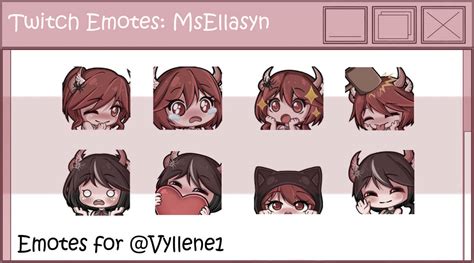 Twitch Emotes Commission By Msellasyn On Deviantart