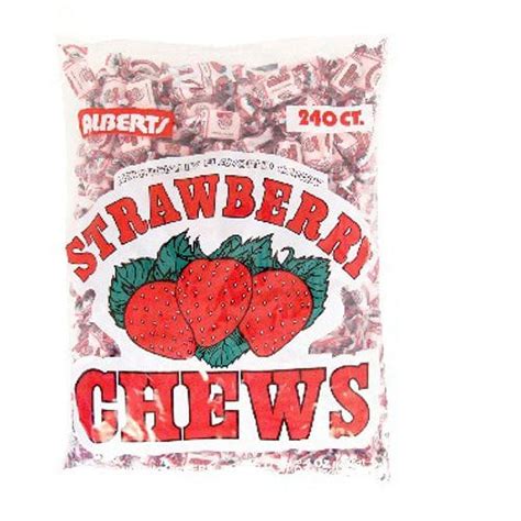 Alberts Strawberry Fruit Chews Bcf26 Penny Candy
