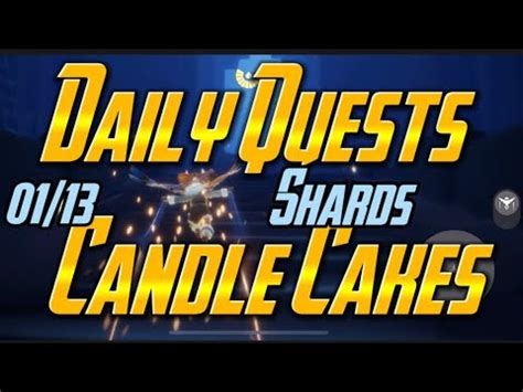 Sky Daily Quests Candle Cakes Shard Location YouTube