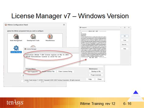 License Manager Windows Version