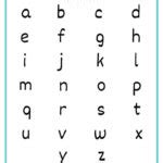Lower Case Alphabet Chart Printable Printable Alphabet Letters