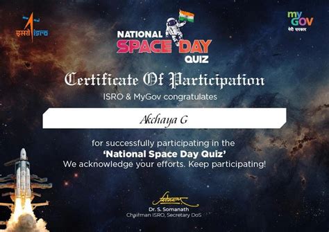 akchaya g 2nd year on linkedin nationalspaceday spacexploration