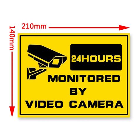 New Warning Security Signs Window Stickers CCTV Camera HOME Security