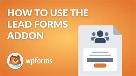 Lead Forms Addon Wpforms