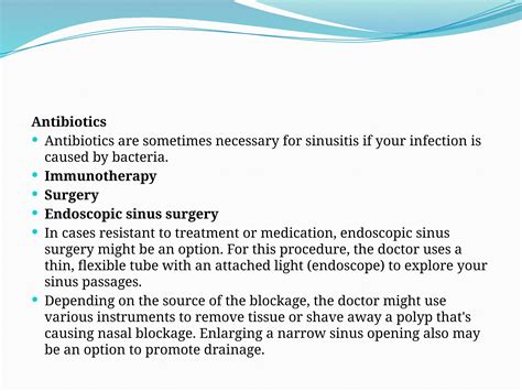 Sinusitis Indication Pathophysiology Diagnosis Ppt