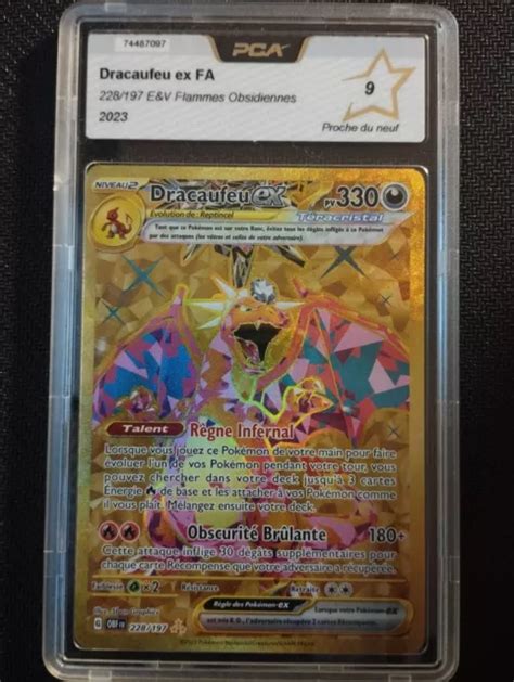 Carte PokÉmon Dracaufeu Ex 228197 Pca 9 Ev3 Flammes Obsidiennes Eur 1