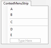 C Hide Superfluous ToolStripSeparator In Menu Stack Overflow