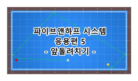 당구 시스템 파이브 앤 하프 시스템 응용편5 앞돌려치기