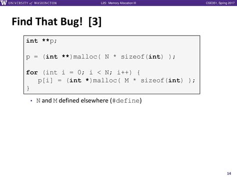 memory allocation iii cse 351 spring ppt download