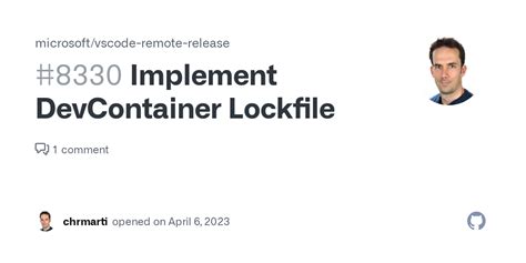 Implement DevContainer Lockfile Issue 8330 Microsoft Vscode Remote
