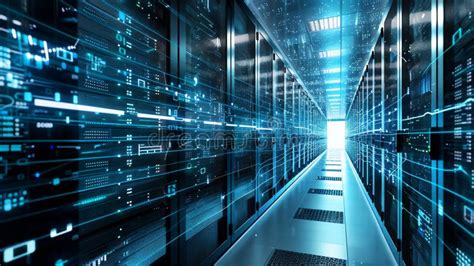 Concept Of Database Server Room Big Data Communication Technology