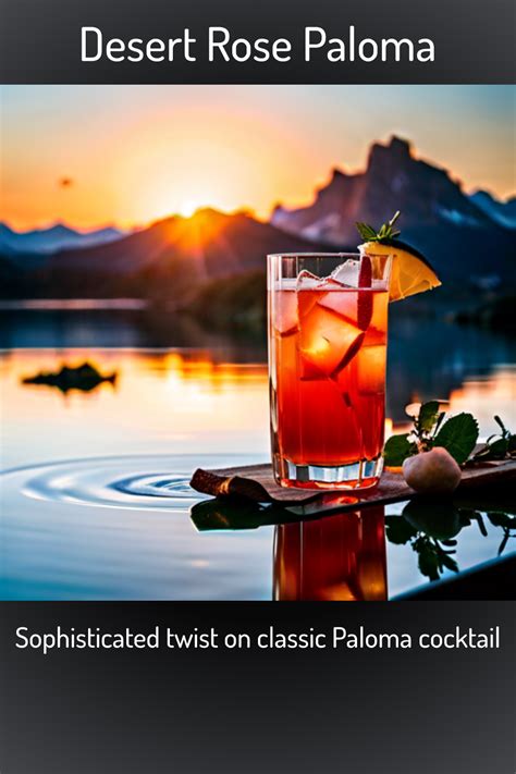 Desert Rose Paloma Sophisticated Twist On Classic Paloma Cocktail