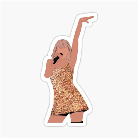 Taylor Swift Sticker For Sale By Dazedstickerz Redbubble