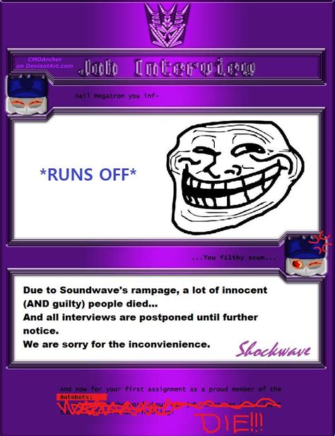 Decepticon Job Interview Meme By Juliapopstar By Juliapopstar On Deviantart