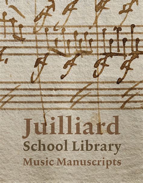 Juilliard School Library Music Manuscripts Scala Arts And Heritage