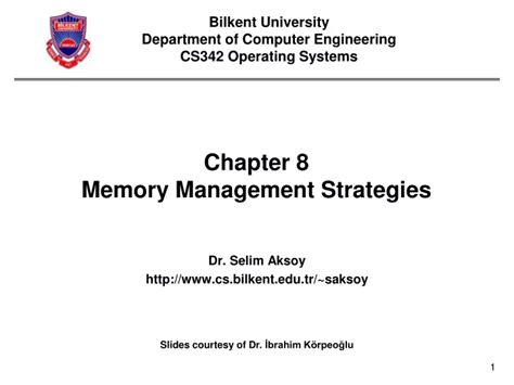 Ppt Chapter Memory Management Strategies Powerpoint Presentation